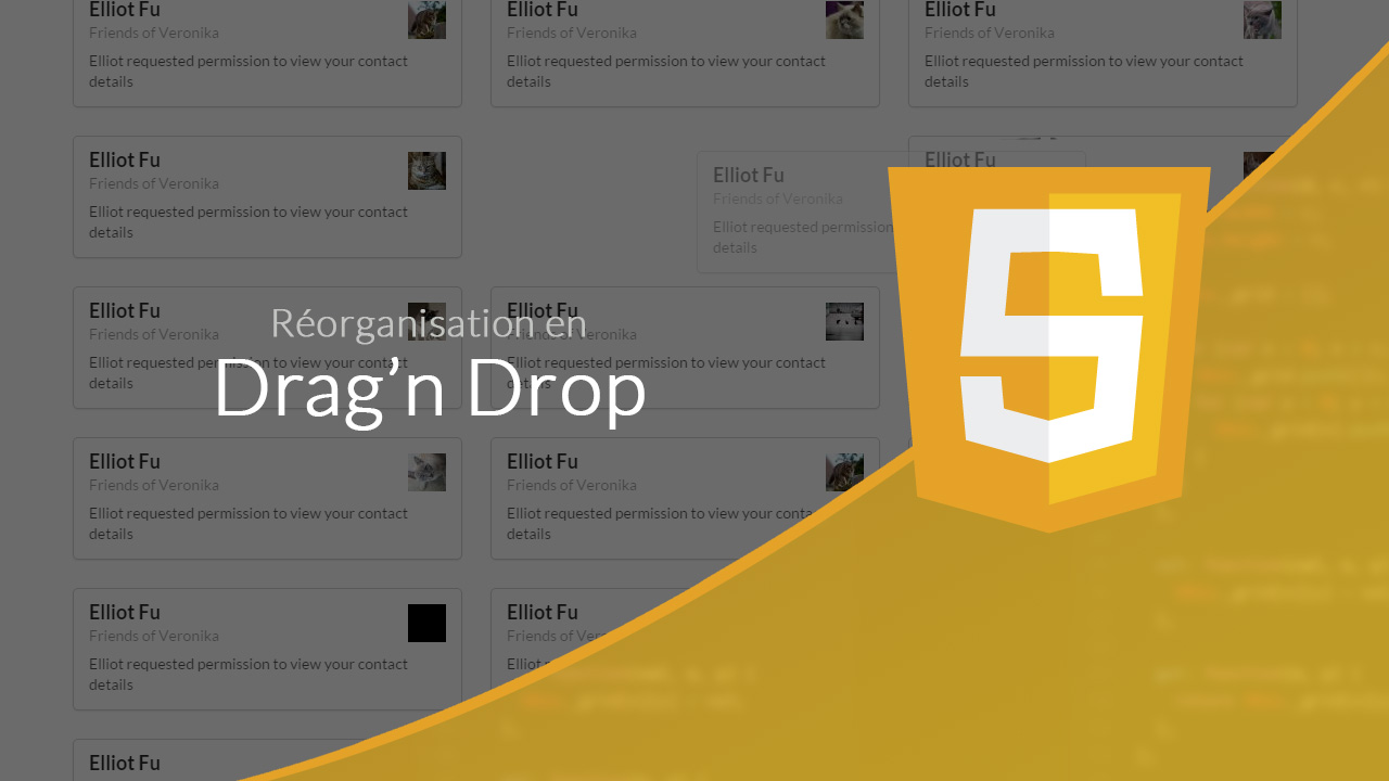 Tutoriel vidéo JavaScript : Réorganisation en drag'n drop | Grafikart