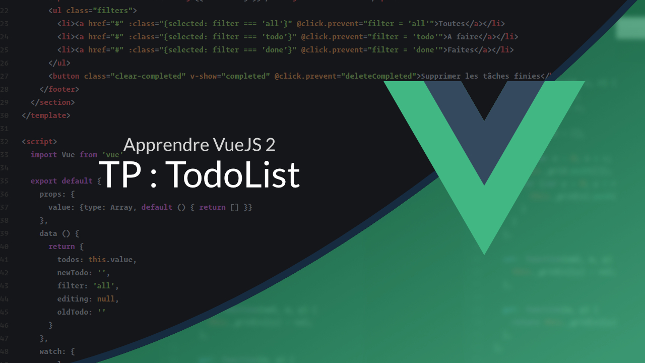 Tp Todolist — Formation Vuejs 2 Grafikart