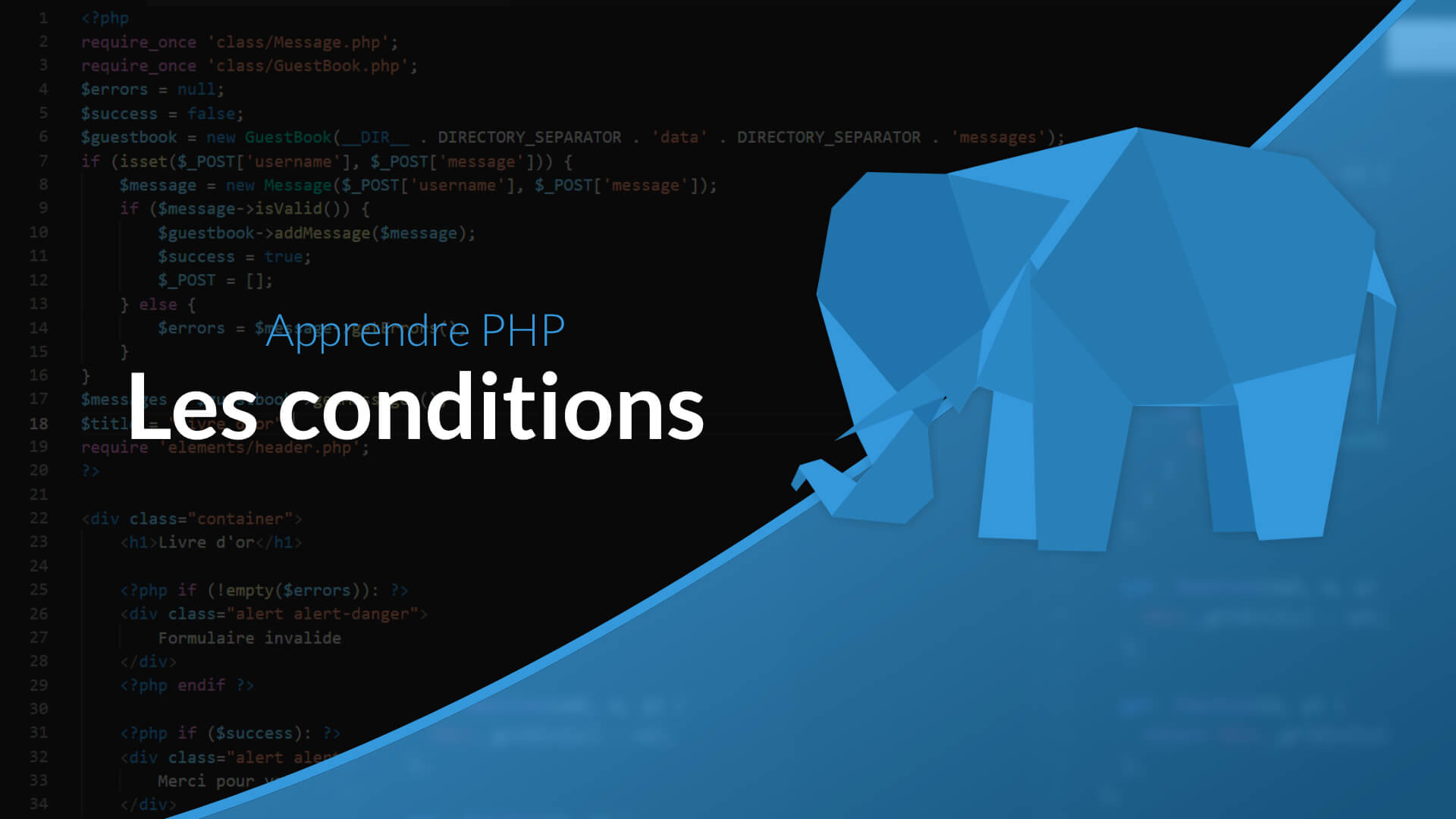 Les conditions — Formation Apprendre le PHP | Grafikart