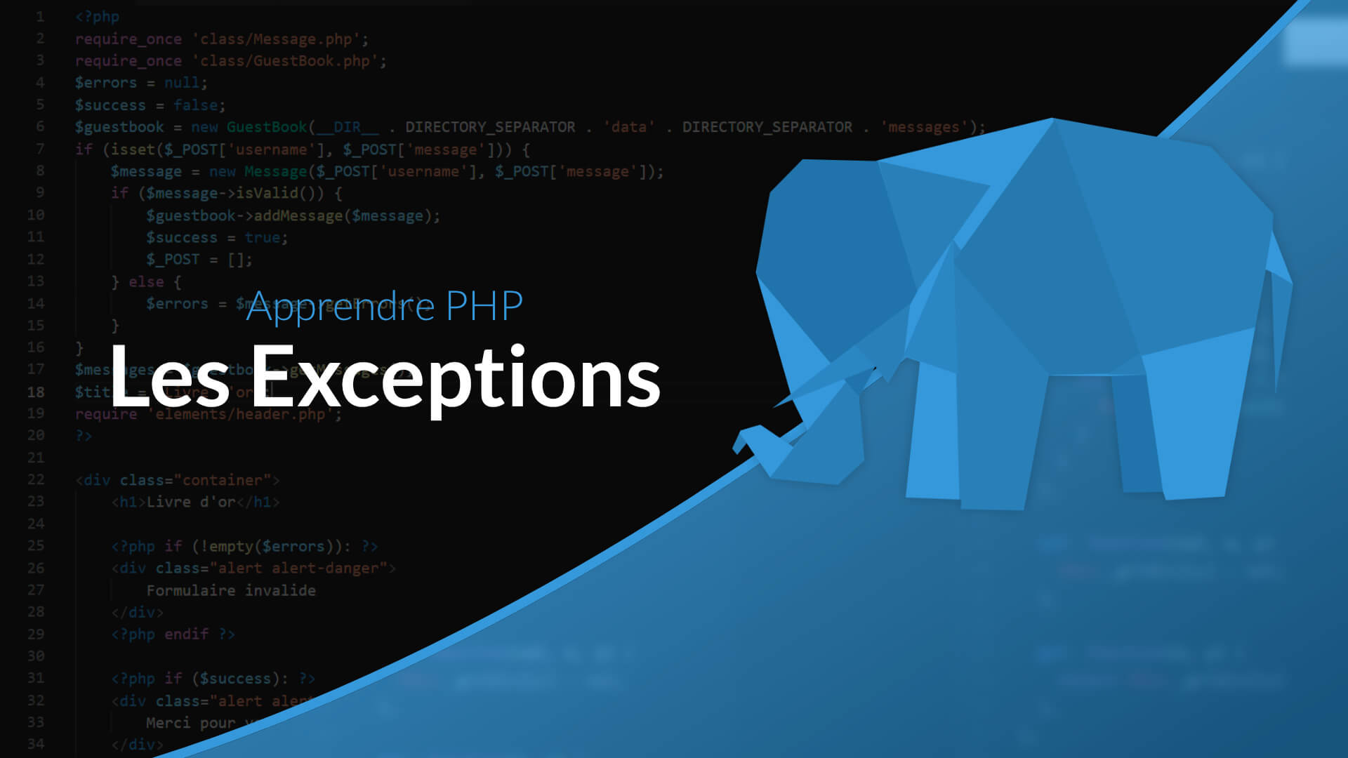 Les Exceptions — Formation Apprendre Le Php Grafikart