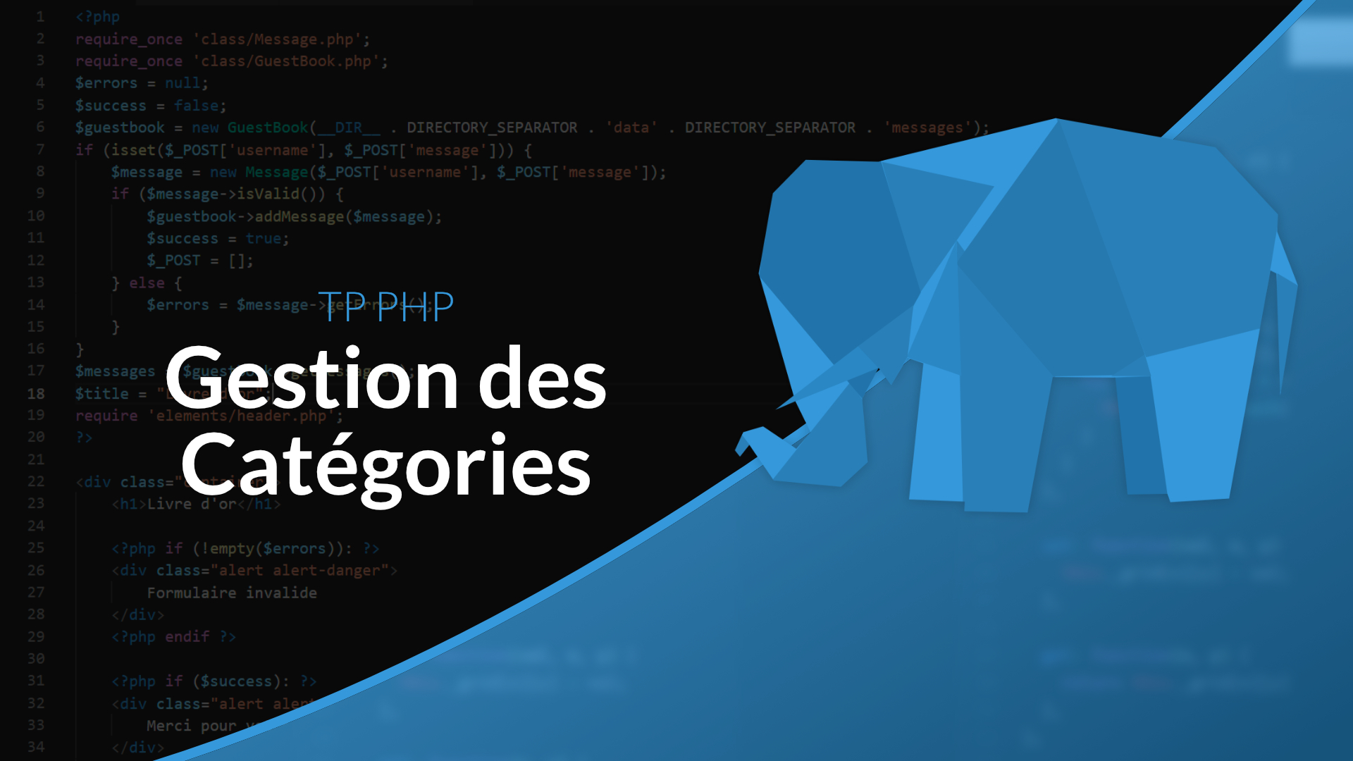 Gestion des catégories — Formation Apprendre le PHP | Grafikart