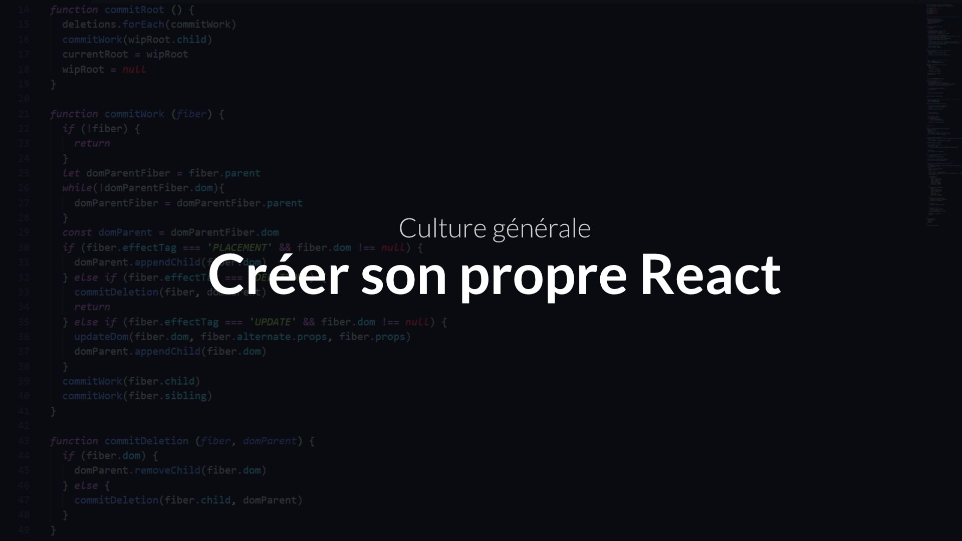 Tutoriel Vidéo Javascript Créer Son Propre React Grafikart
