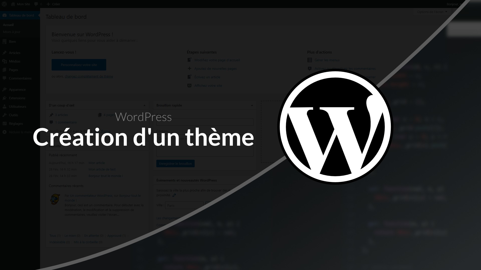 CSS et JS dans l'administration — Formation Créer un thème WordPress ...