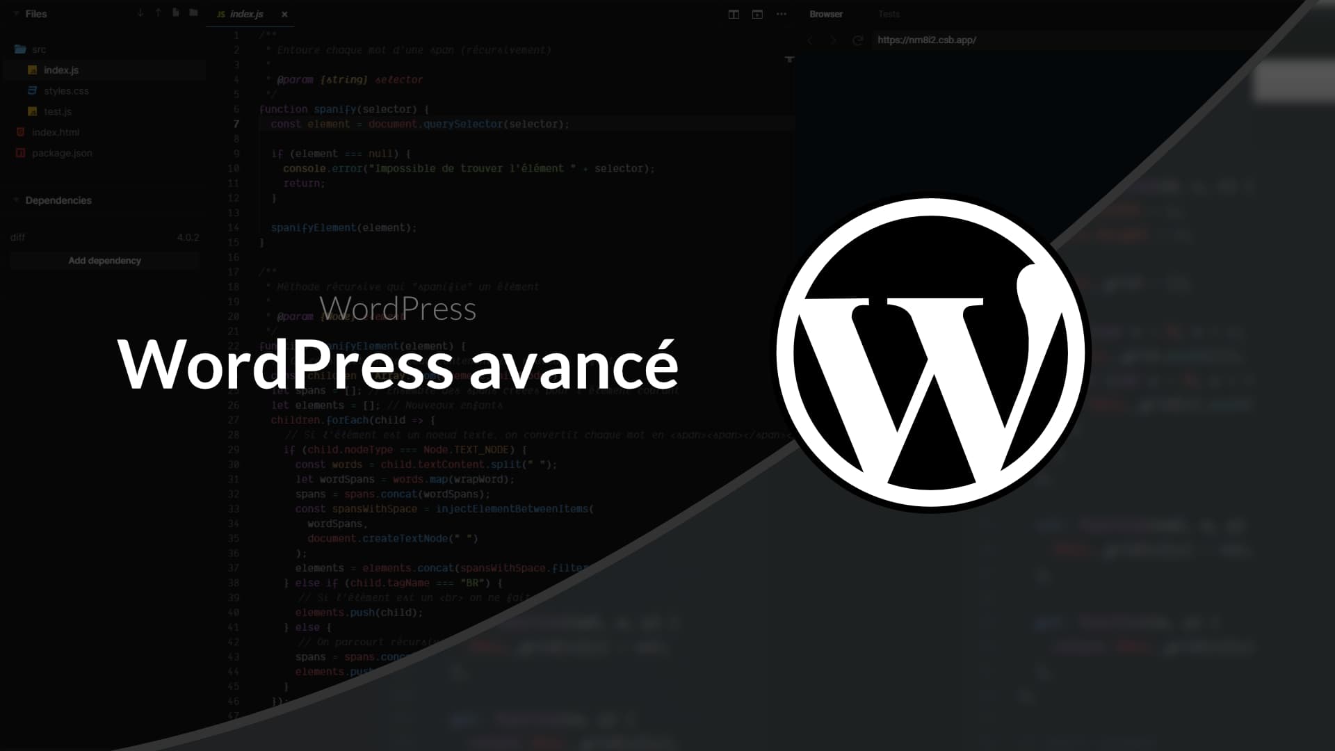 Présentation — Formation WordPress avancé | Grafikart