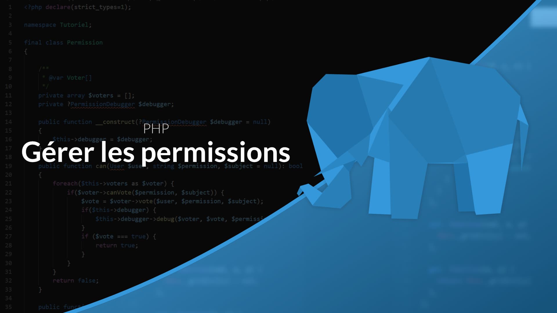 Tutoriel vidéo PHP : Créer un système de permissions | Grafikart