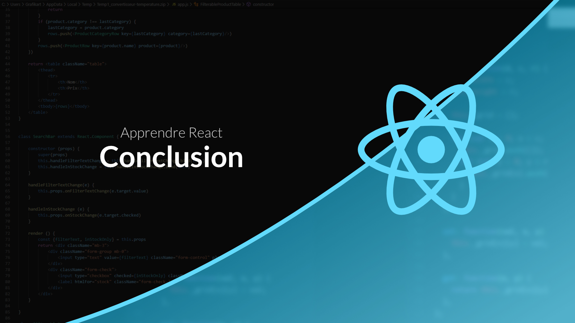 Conclusion — Formation Apprendre React 16 Grafikart