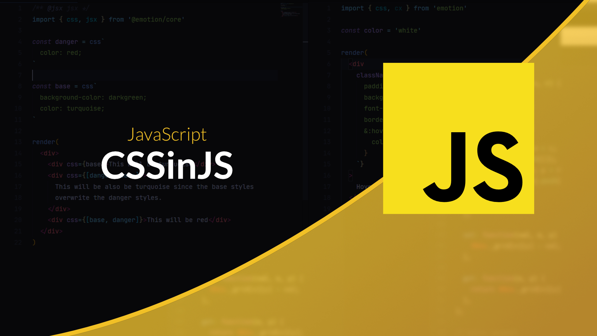 Tutoriel vidéo JavaScript & React : Pourquoi le CSSinJS | Grafikart