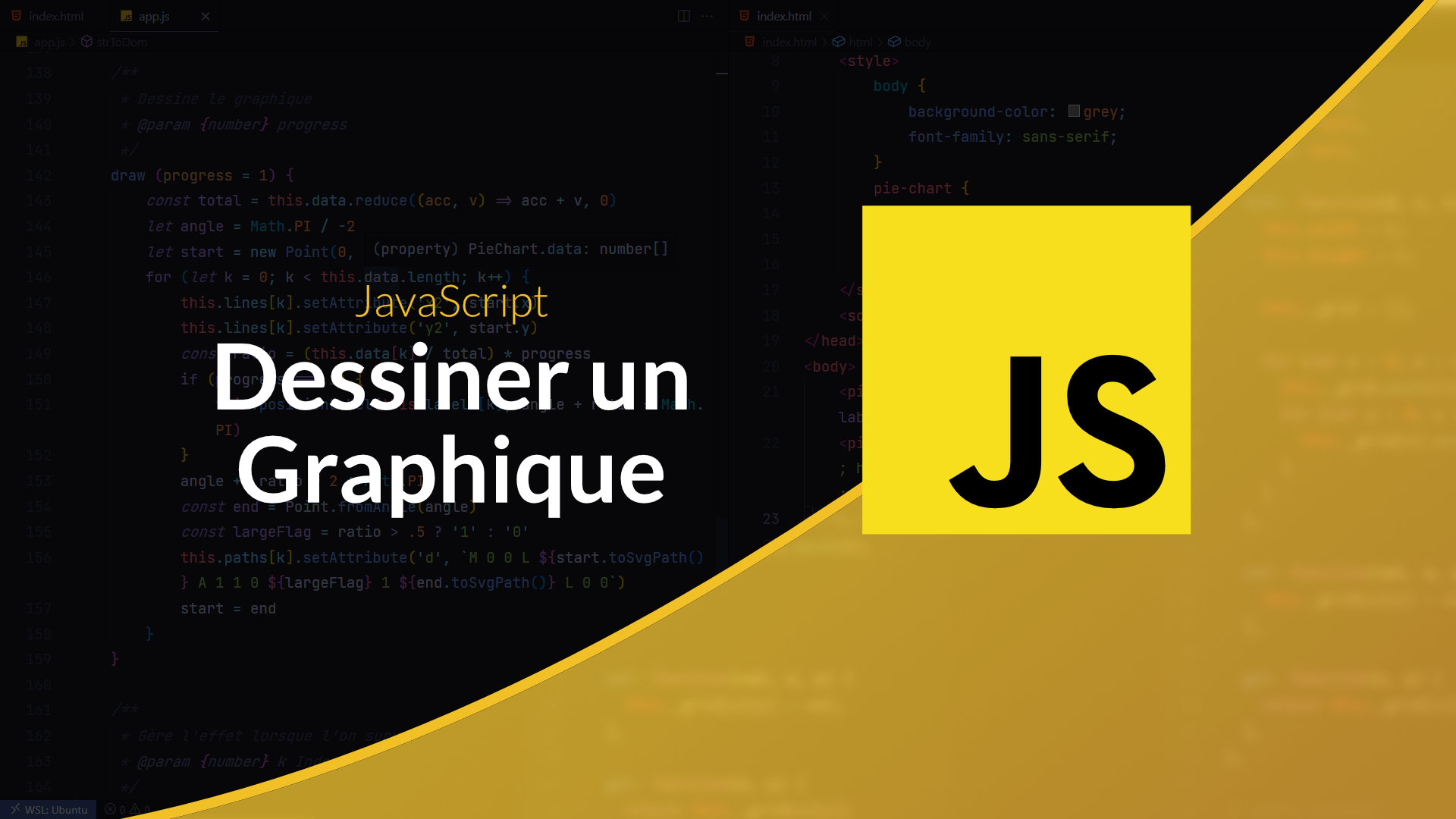 Tutoriel vidéo JavaScript & SVG : Graphique camembert en SVG | Grafikart