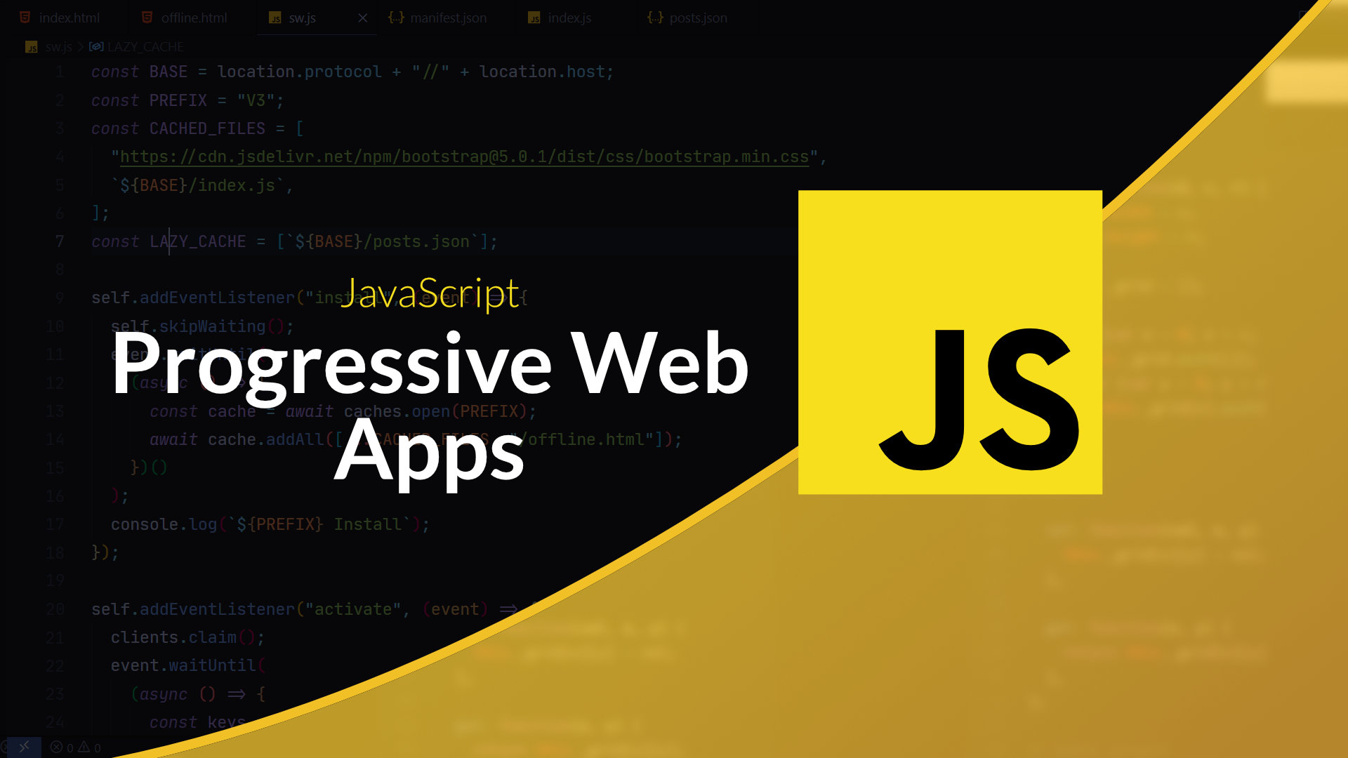 Tutoriel vidéo JavaScript : Découverte des Progressive Web Apps | Grafikart