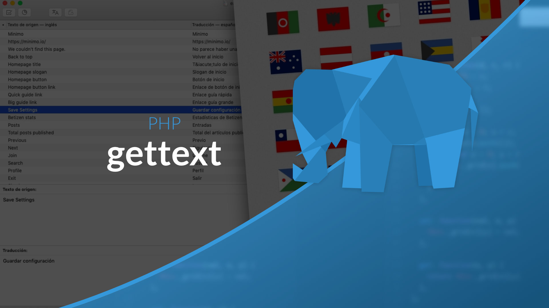 Tutoriel vidéo PHP : Internationaliser avec gettext | Grafikart