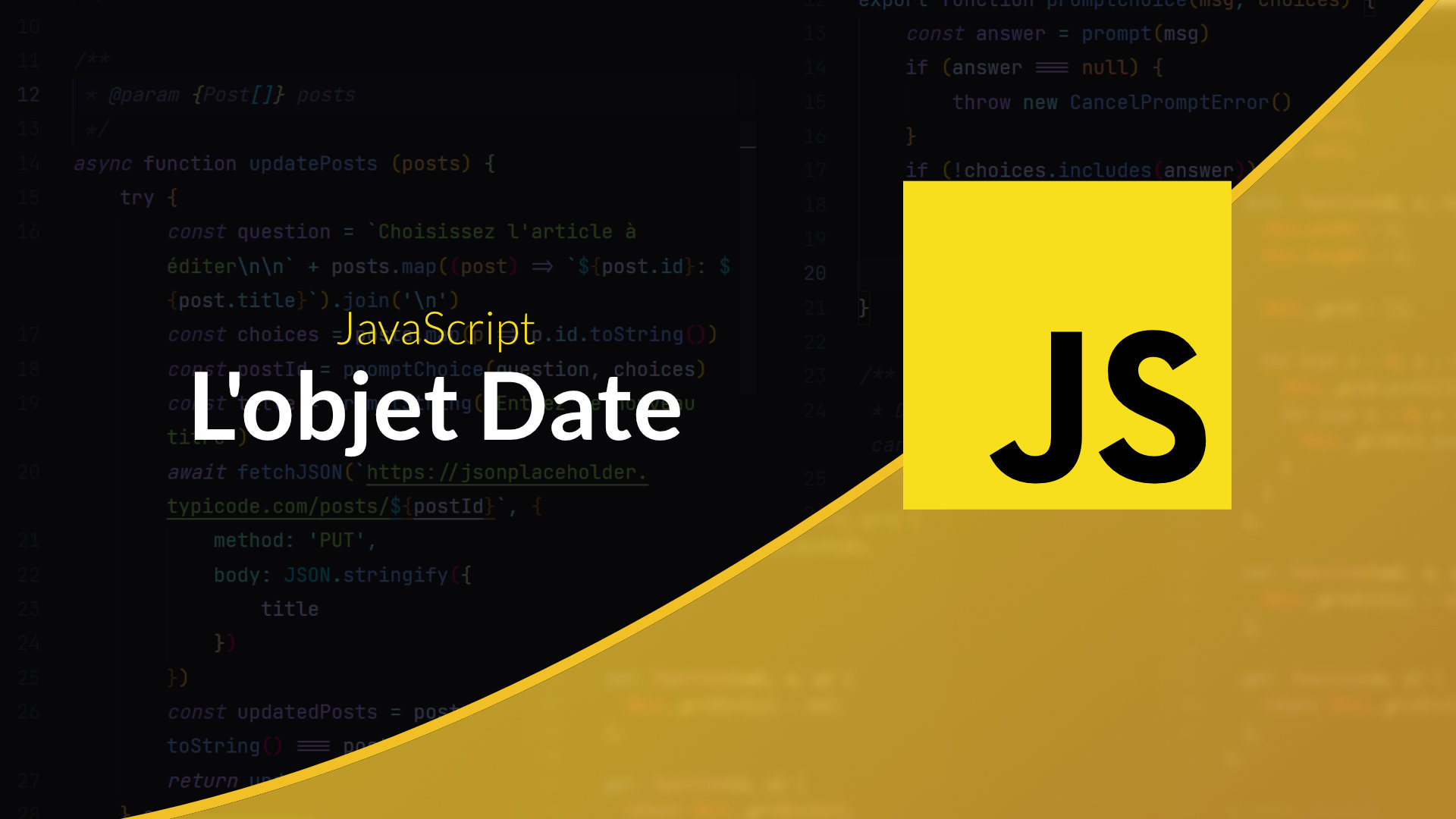 Lobjet Date — Formation Apprendre Le Javascript Grafikart