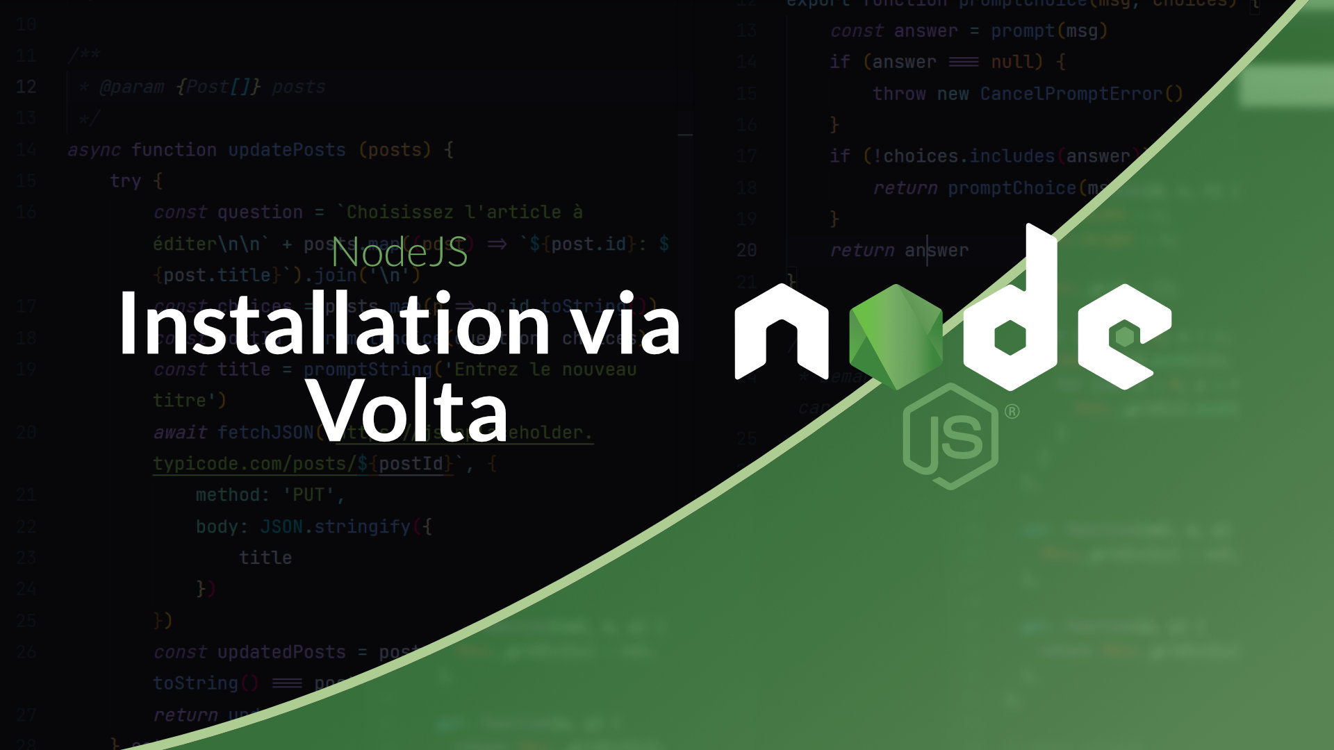 Installer Nodejs Avec Volta — Formation Apprendre Le Javascript Grafikart