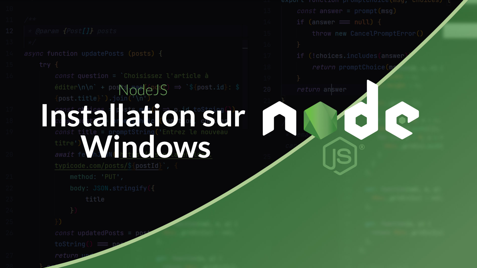 Installer NodeJS sur Windows — Formation Apprendre le JavaScript ...
