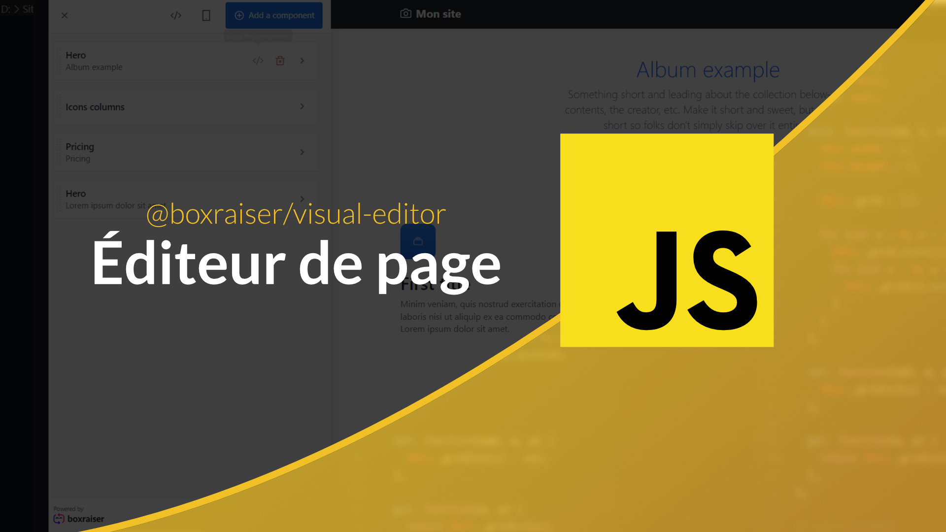 Tutoriel vidéo JavaScript : Éditeur de page visuel | Grafikart