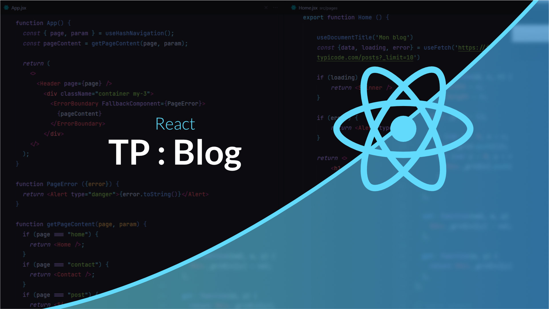 TP : Blog avec React — Formation Apprendre React | Grafikart