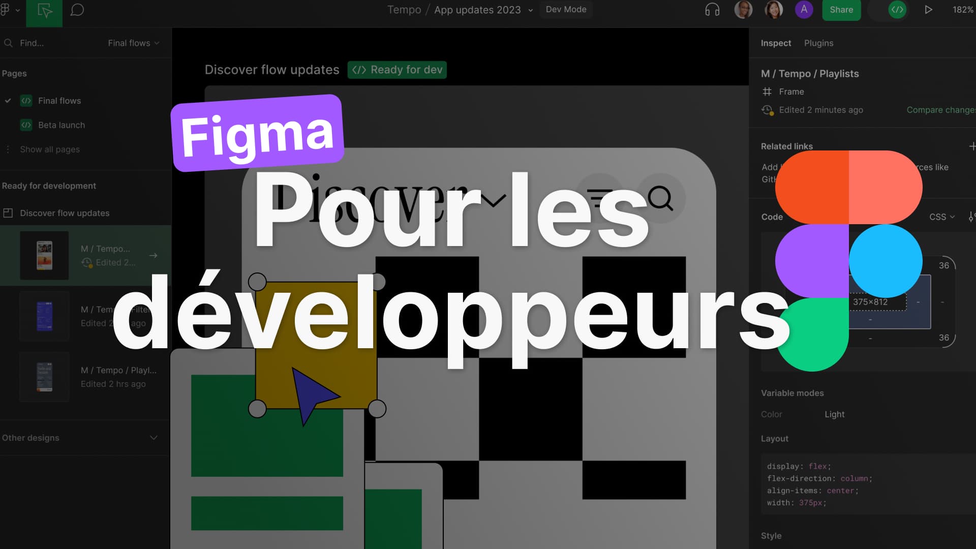 Tutoriel vidéo Figma : Figma côté développeurs | Grafikart