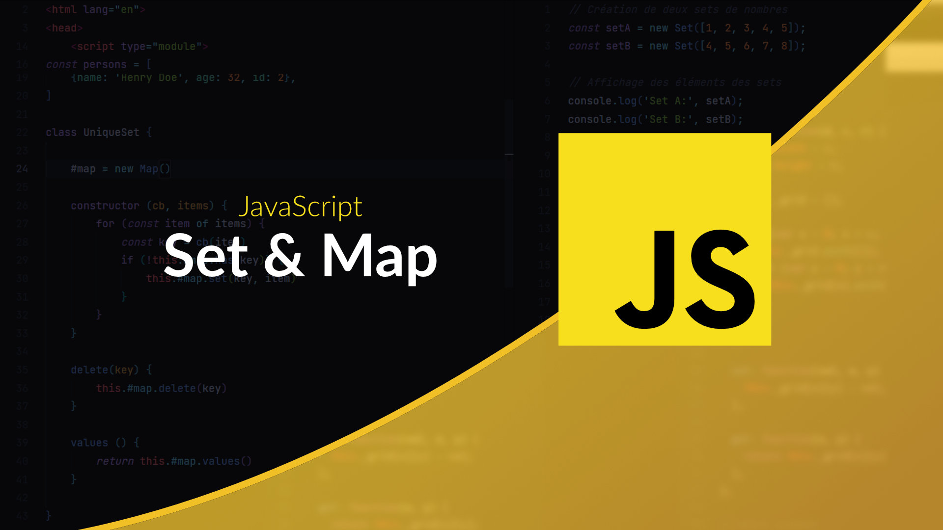 Set And Map — Formation Apprendre Le Javascript Grafikart