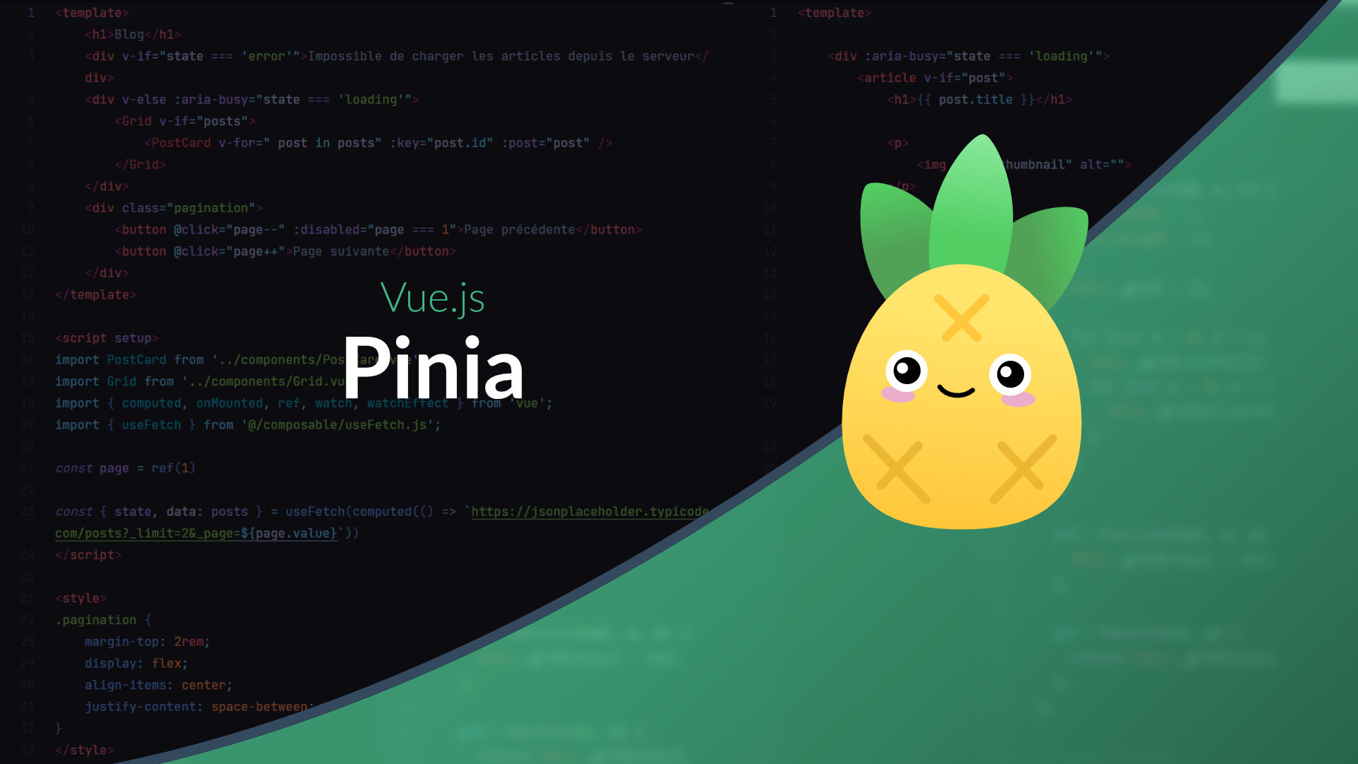 Gérer l'état avec Pinia — Formation Apprendre Vue.js | Grafikart Gérer l'état avec Pinia — Formation Apprendre Vue.js | Grafikart