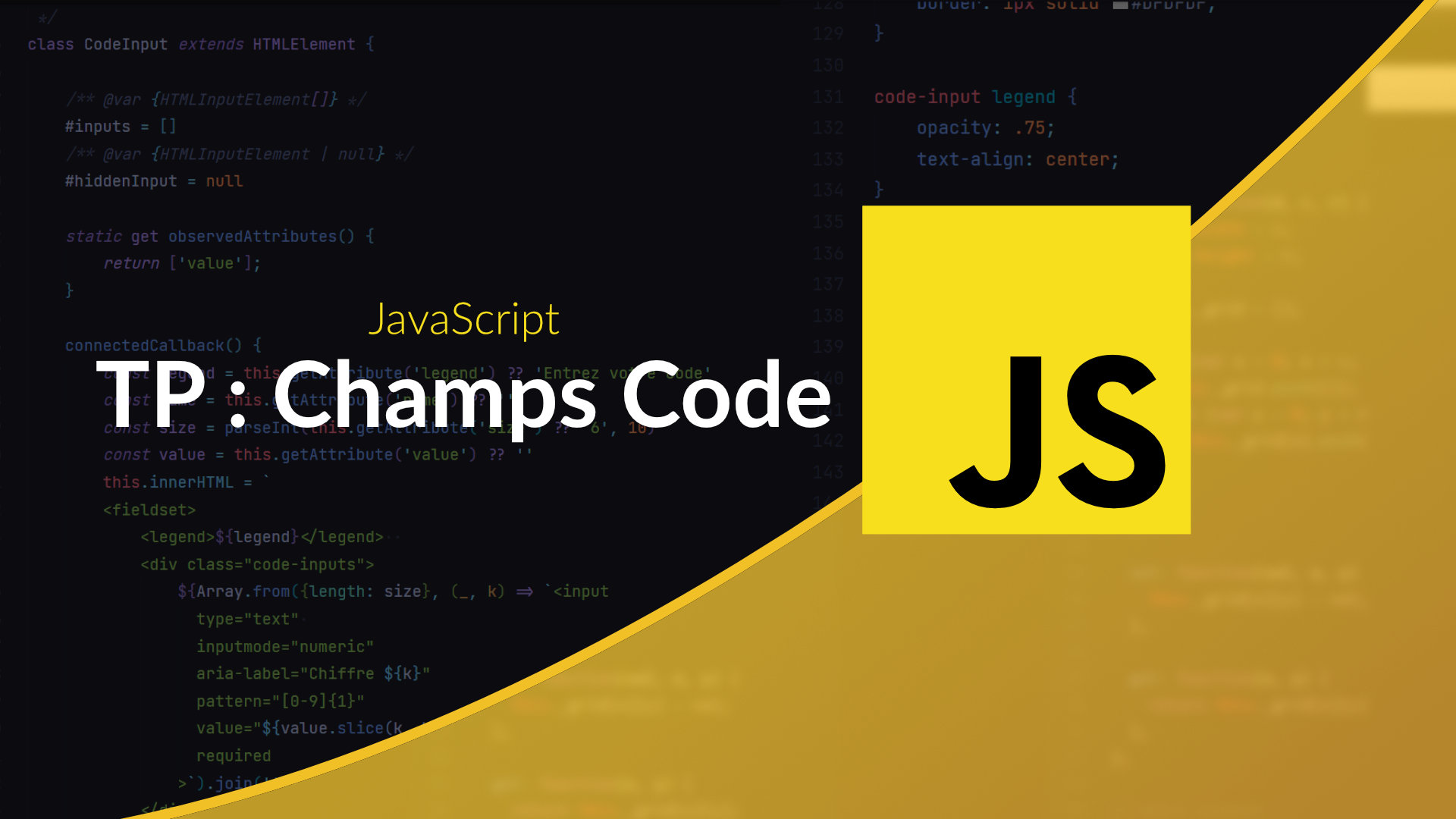 TP : Champs de type Code — Formation Apprendre le JavaScript | Grafikart