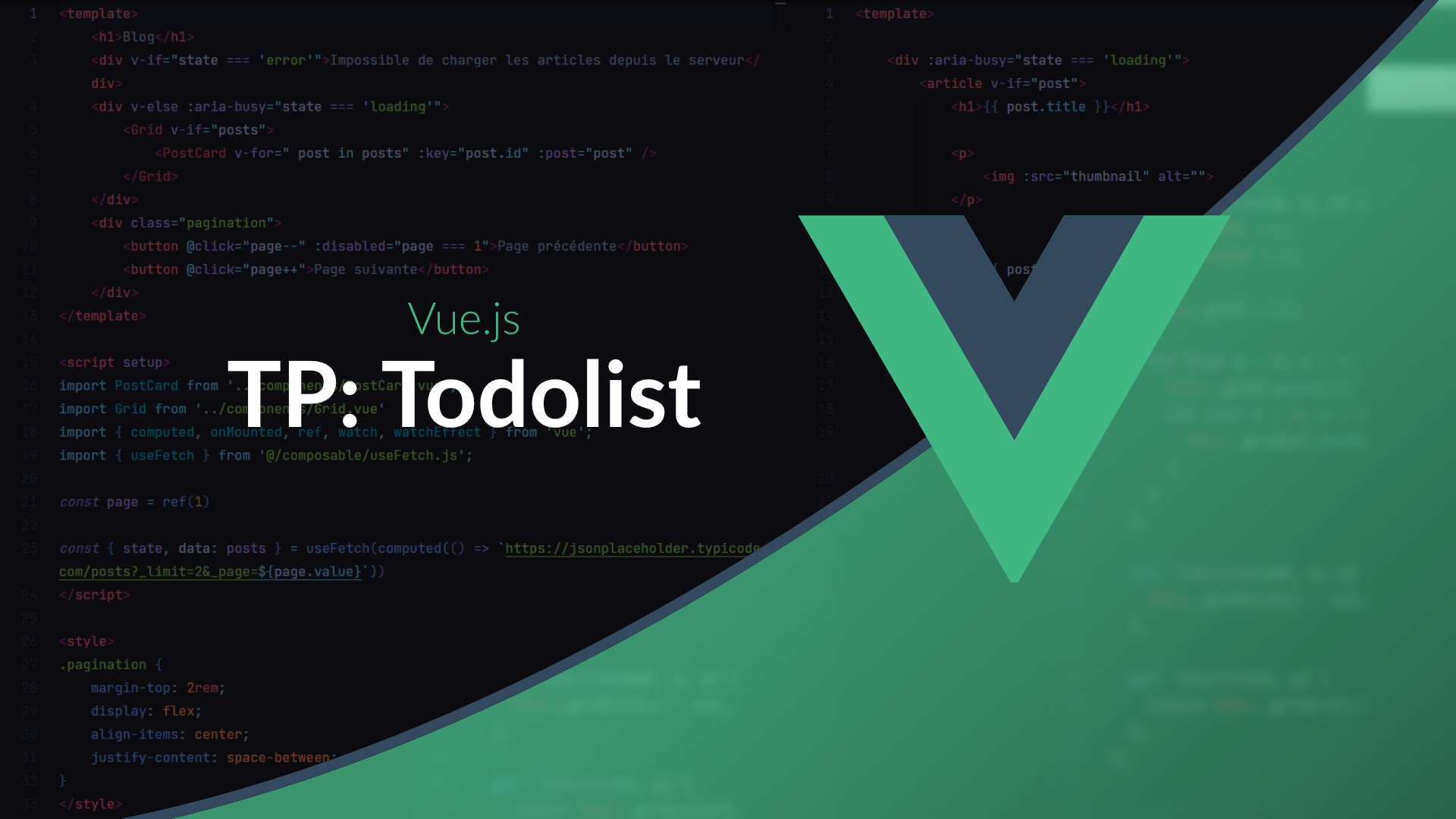 TP : Todolist avec Vue.js — Formation Apprendre Vue.js | Grafikart