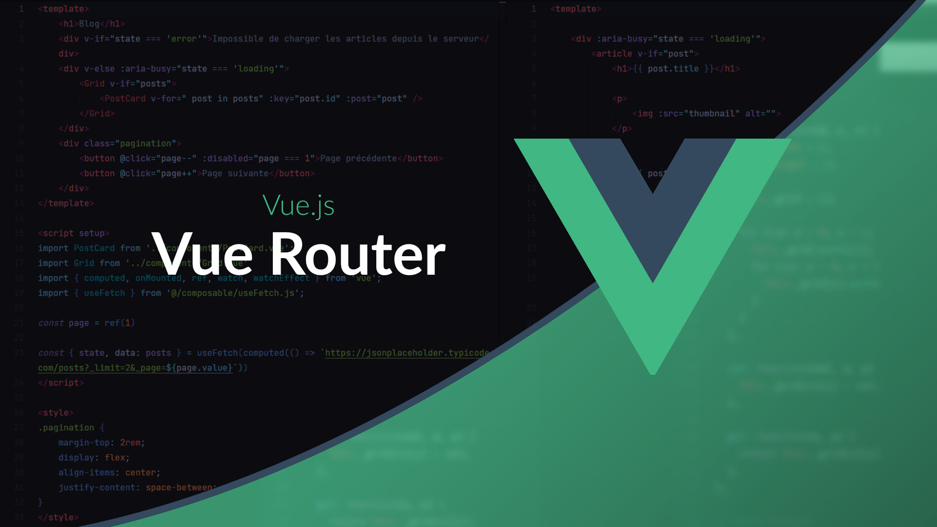 Vue router — Formation Apprendre Vue.js | Grafikart