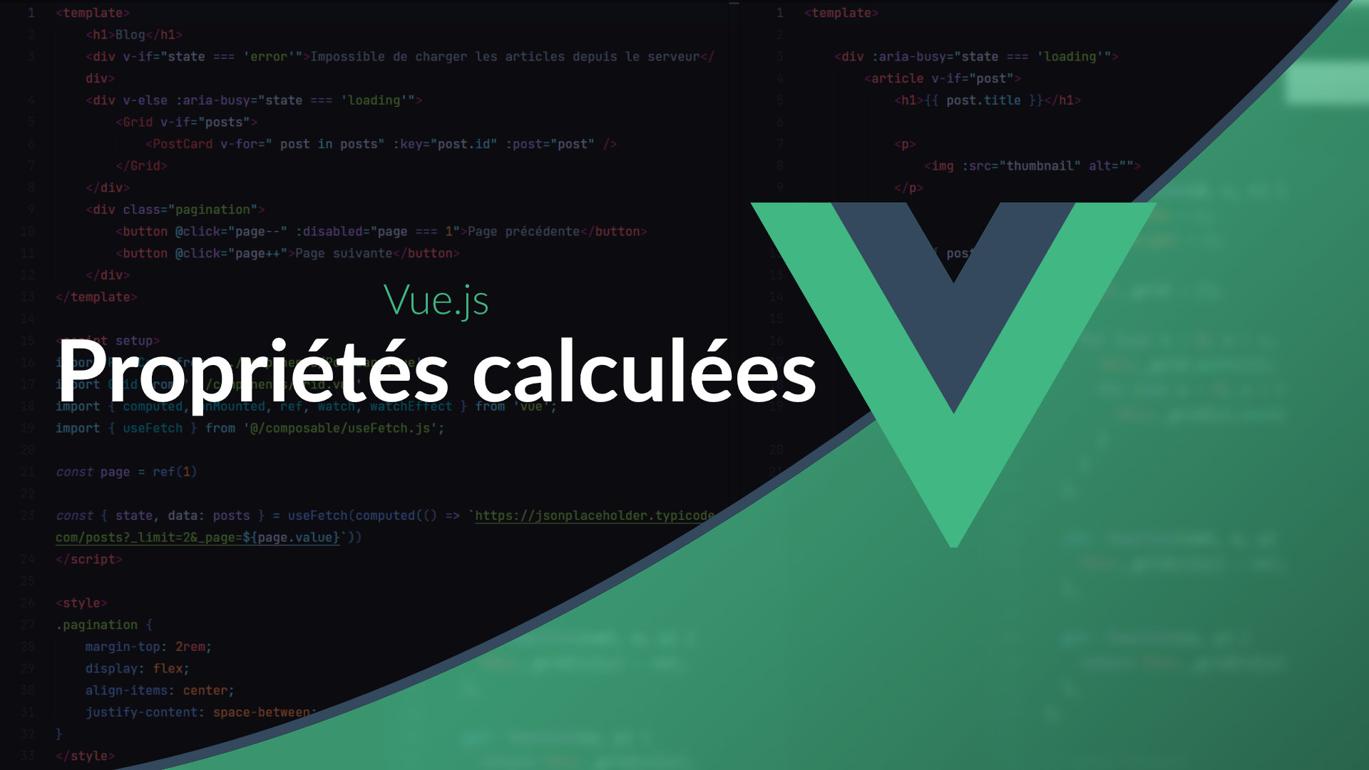 Propriétés calculées — Formation Apprendre Vue.js | Grafikart