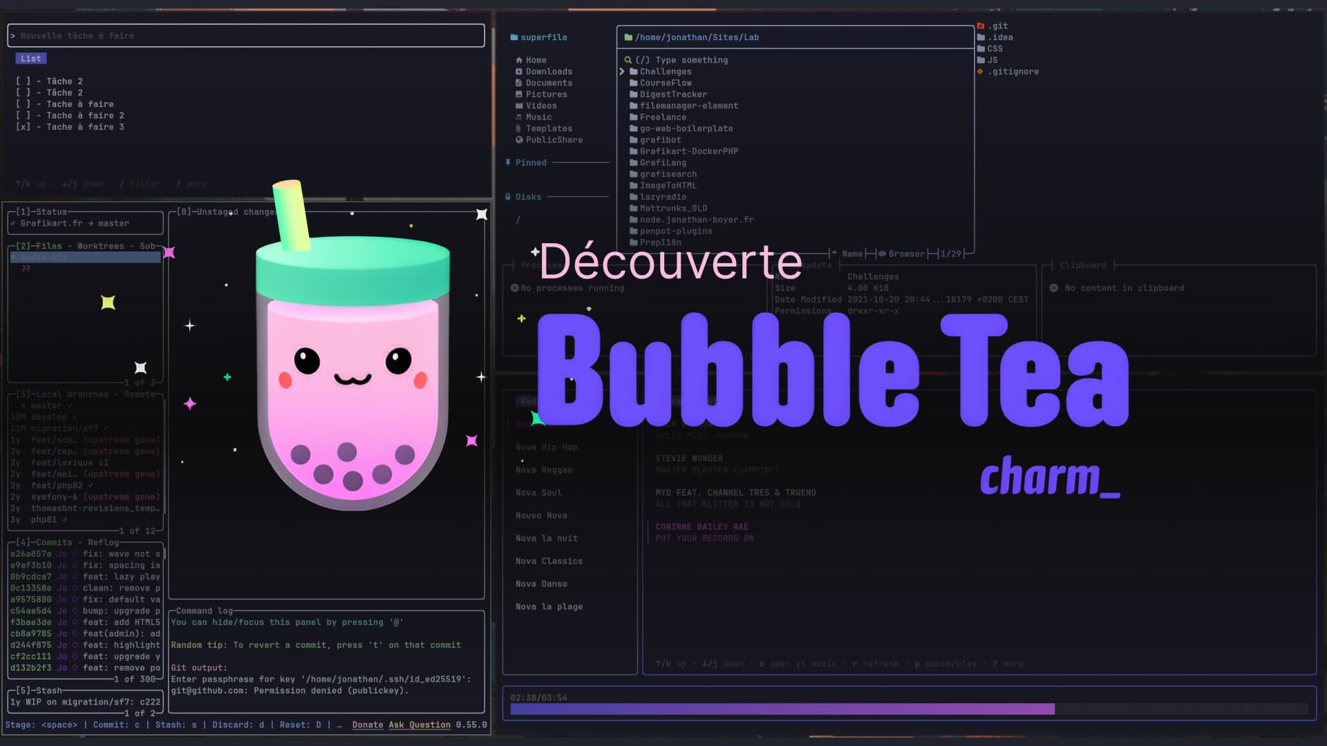 Tutoriel vidéo Golang : Interface en ligne de commande avec Bubbletea | Grafikart